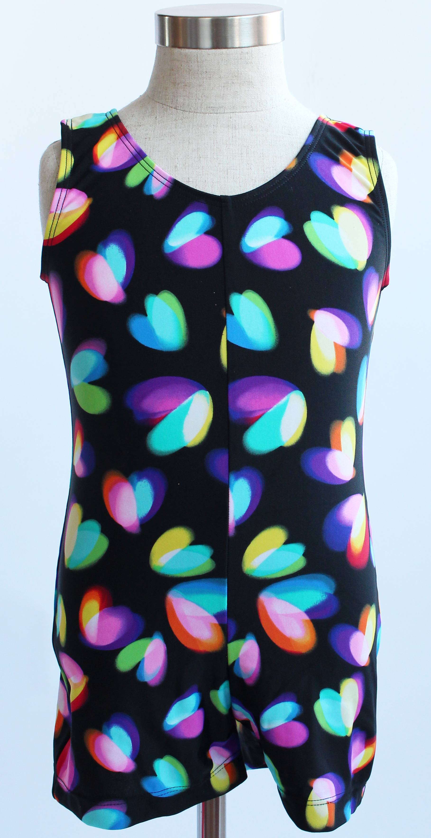 Rainbow Love Heart Unitard | Pretty Little Ballerinas
